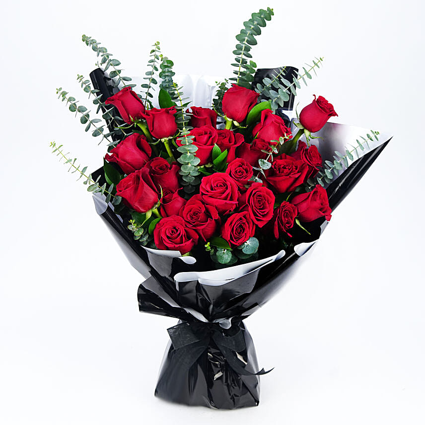 Online 24 Red Roses Gift Delivery in Bahrain - FNP
