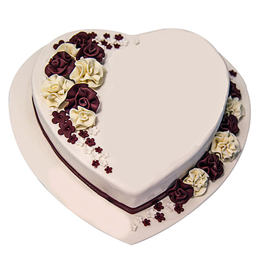 Online Heartshape Marble Cake Gift Delivery in UAE - FNP