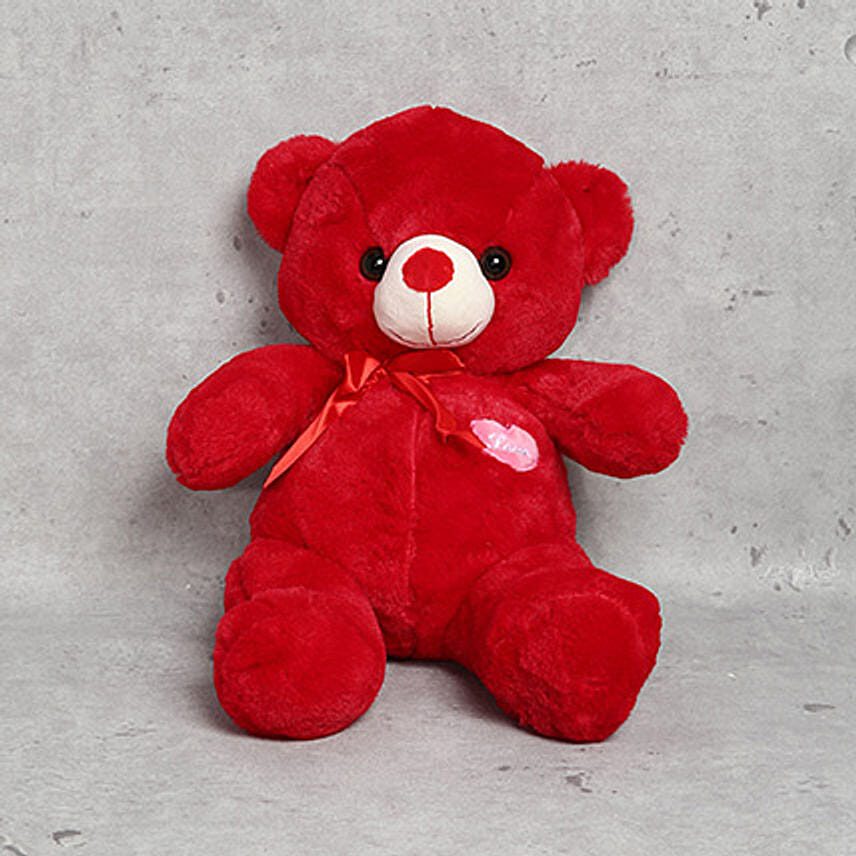 Online Cuddly Red Teddy Bear Gift Delivery in UAE - FNP