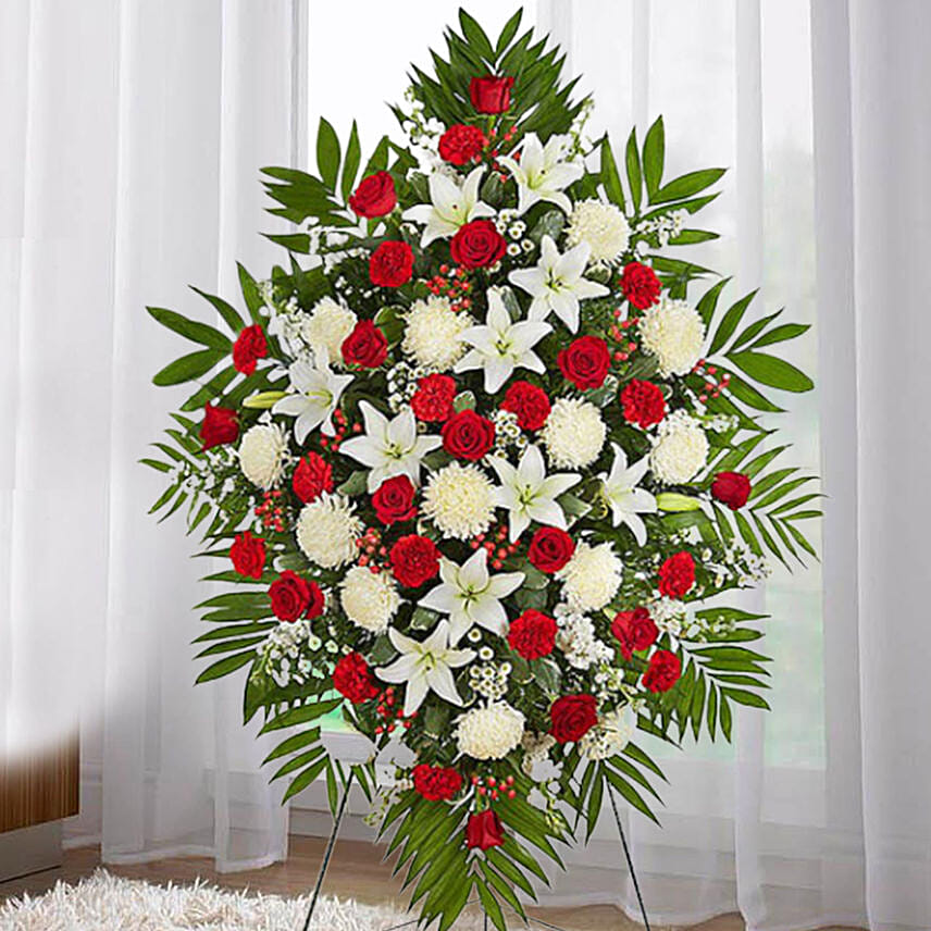 Funeral Flowers Online | Flower Wreath | Condolence Flowers - FNP