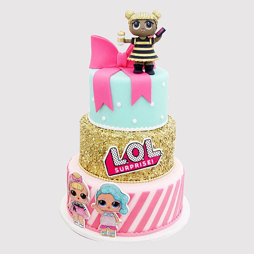 Online Lol Surprise 3 Layered Red Velvet Cake Gift Delivery in UAE - FNP