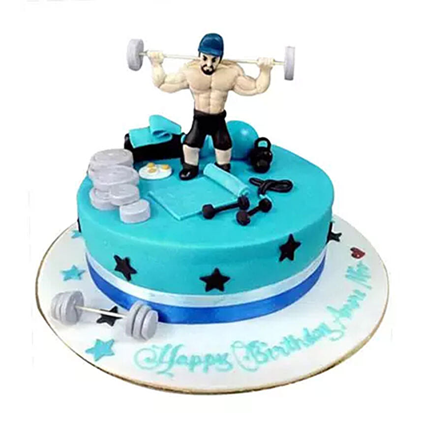 Online Bodybuilding Cake Chocolate Gift Delivery in UAE - FNP
