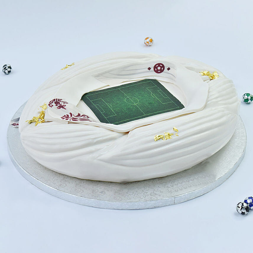 Online Football Stadium Designer Vanilla Cake Gift Delivery in UAE - FNP