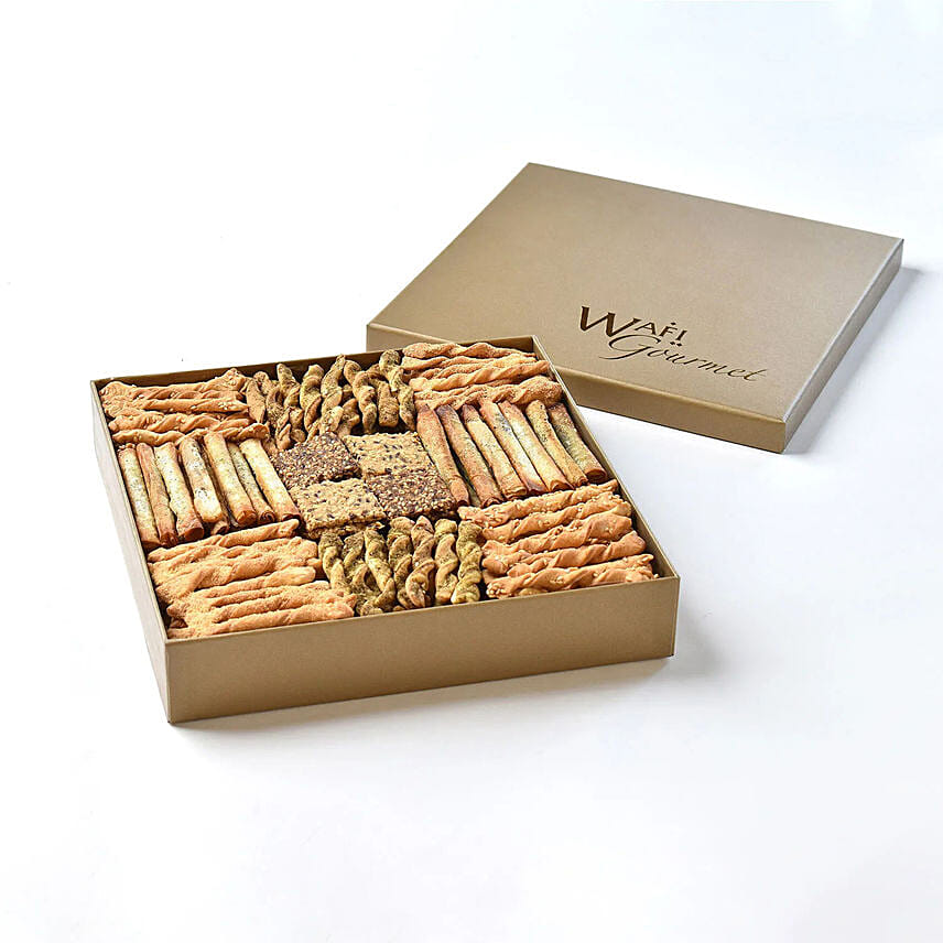 Online Luxury Box Salty Biscuits Assorted By Wafi Gift Delivery in UAE ...