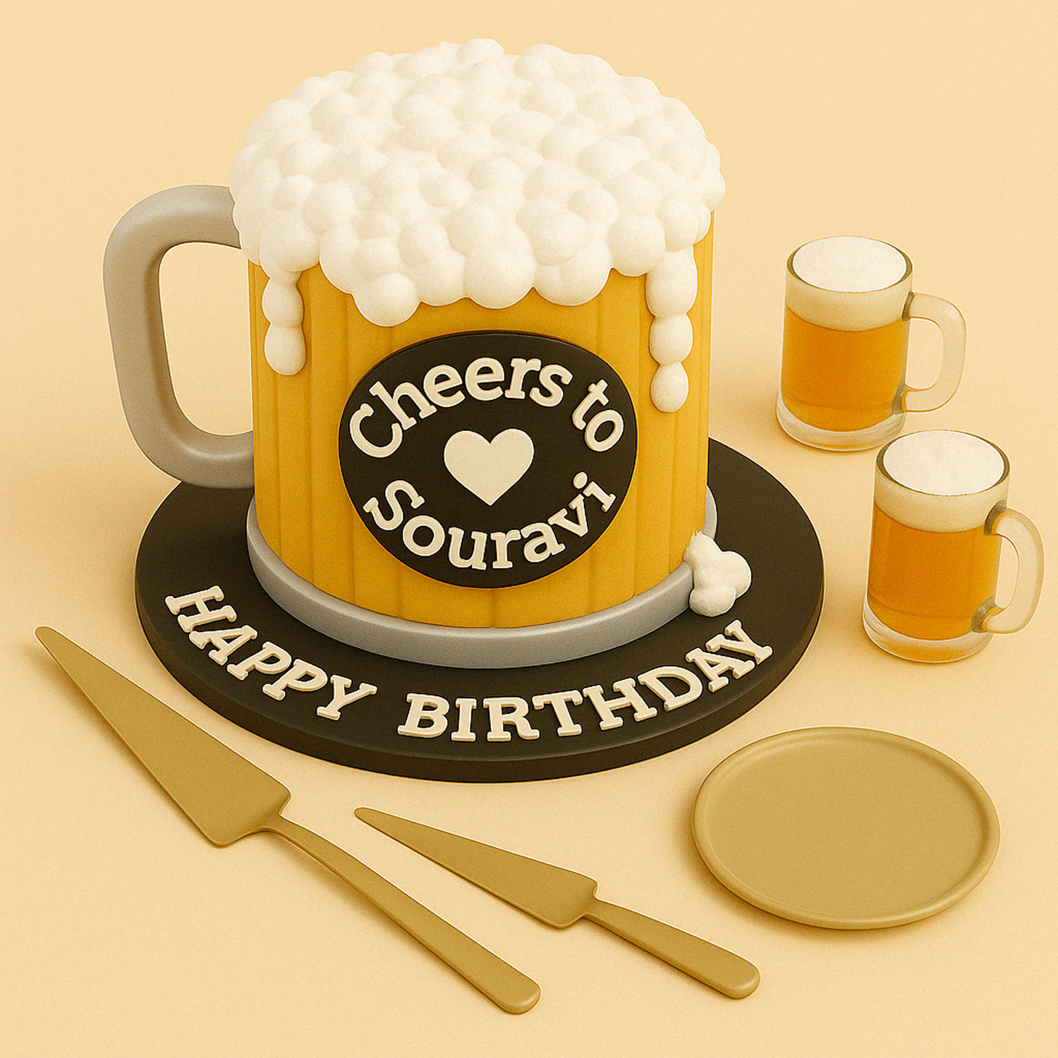 Online Birthday Special Cheers Cake Gift Delivery in UAE - FNP