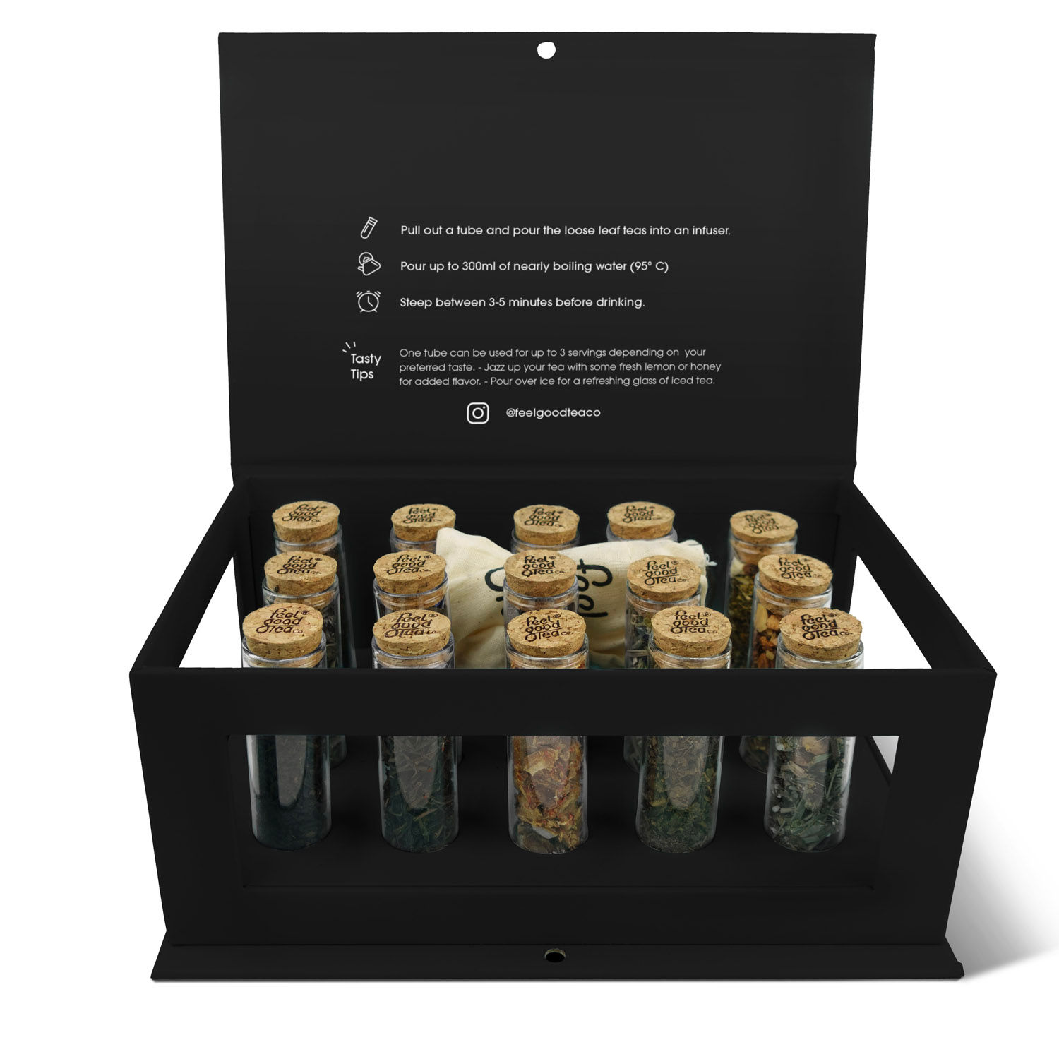 Online Tea Discovery Box Black By Feel Good Tea Gift Delivery in UAE - FNP
